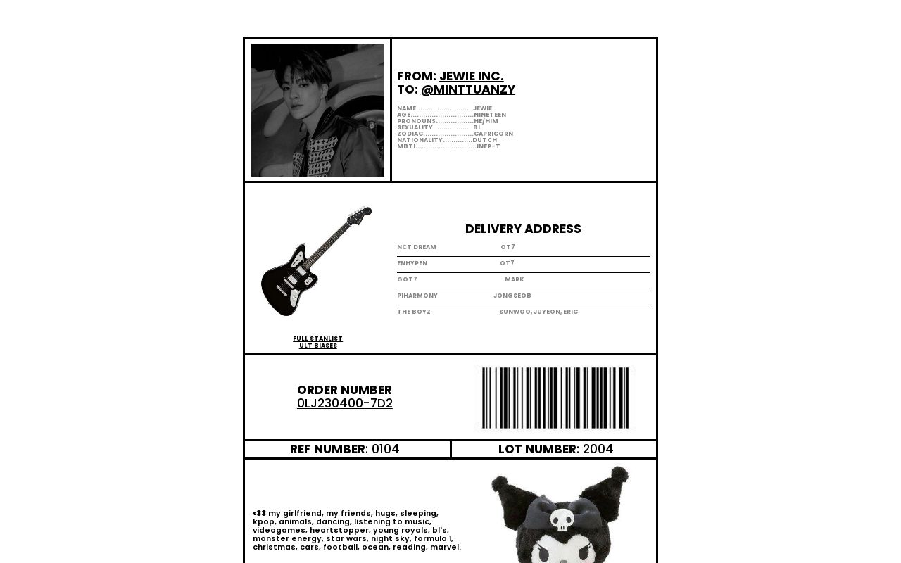 THANKS FOR ORDERING FROM JEWIE.COM